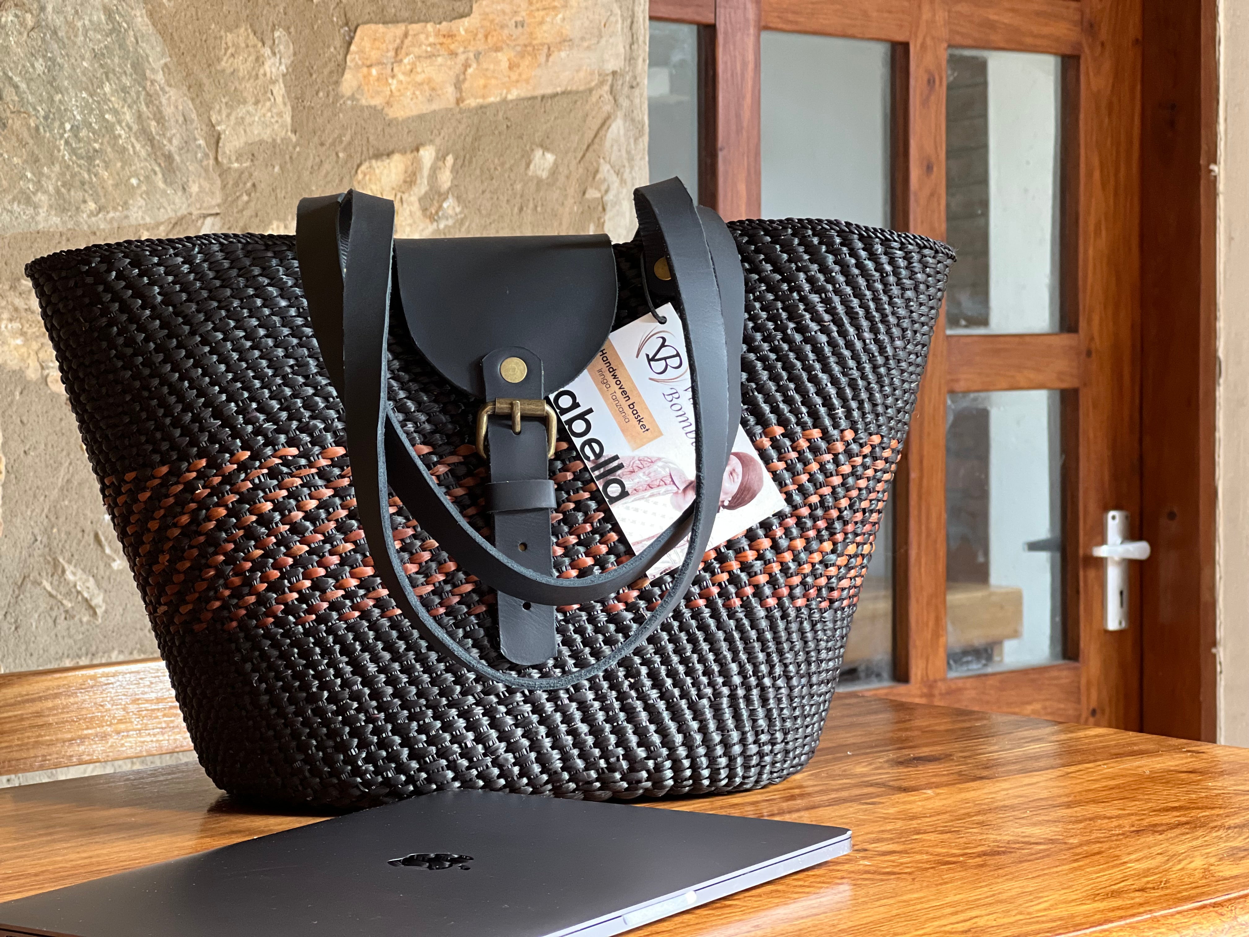 BEBA collection - handmade Tanzanian totebags from baskets in Iringa ...